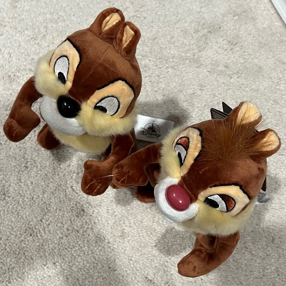 Disney | Toys | Disney Parks Chip N Dale Plush Stuffed Animal Set ...